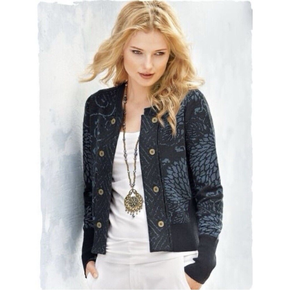 Peruvian Connection Blue Cardigan - Gem